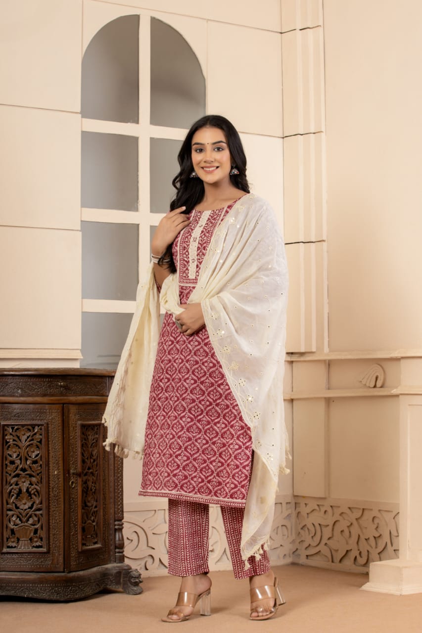 SALWAR KAMEEZ SUIT(3PCS) – BE UNIQUE WEAR